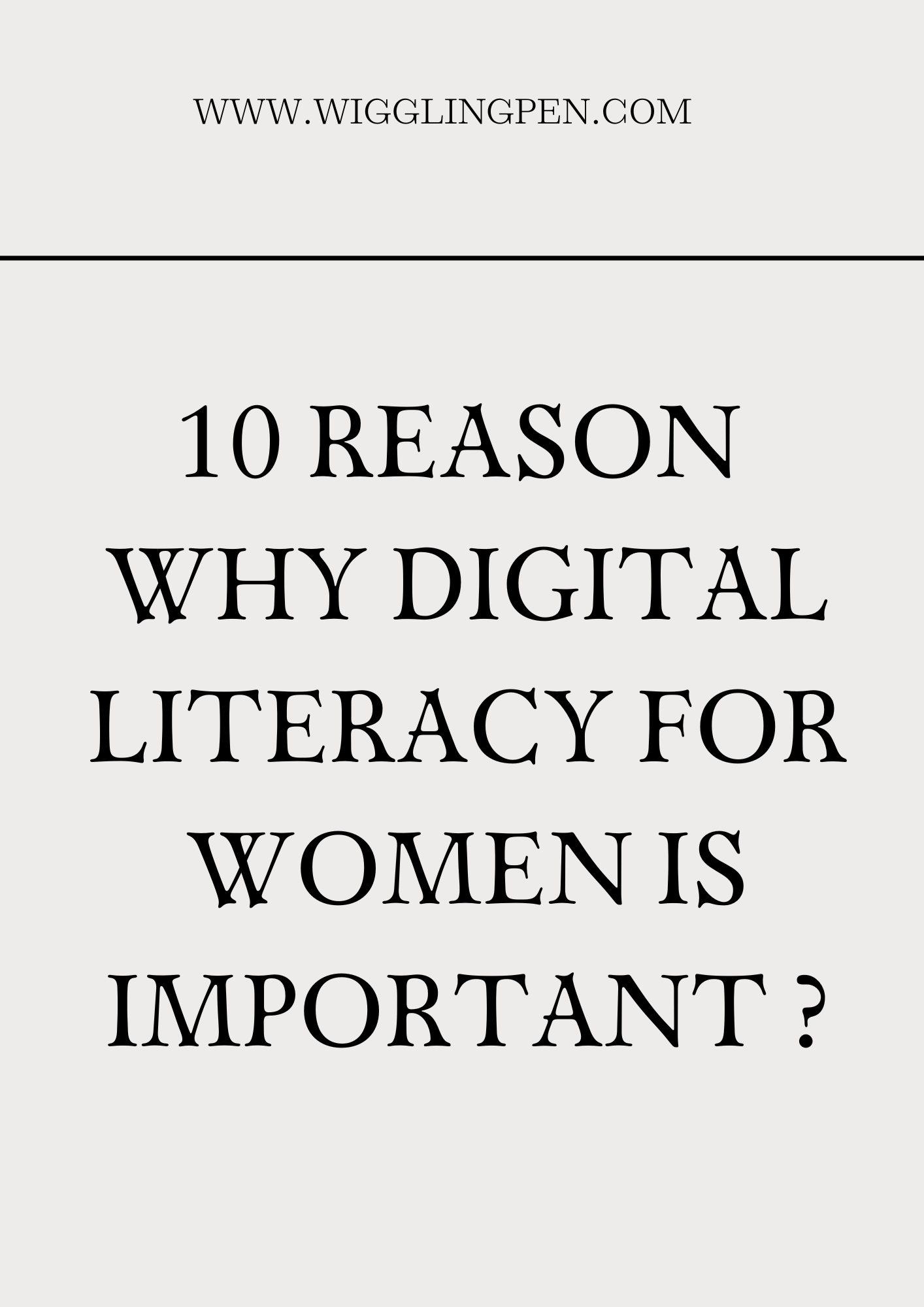10 Reason Why Digital Literacy For Women Is Important